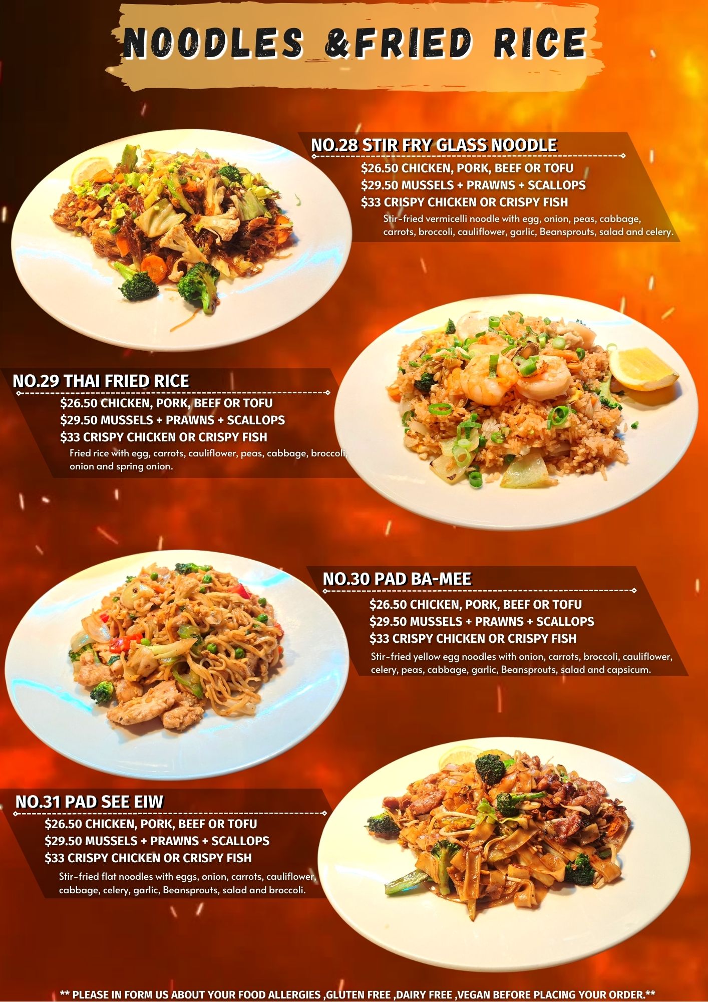 Menu - THAI Trading Rooms Asian Fusion Restaurant