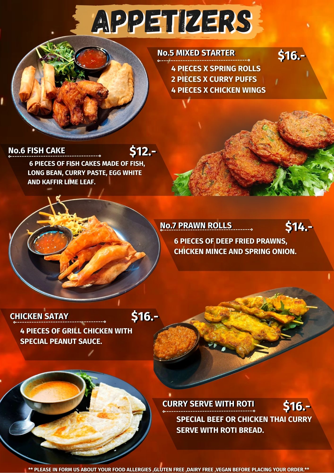 Menu - THAI Trading Rooms Asian Fusion Restaurant