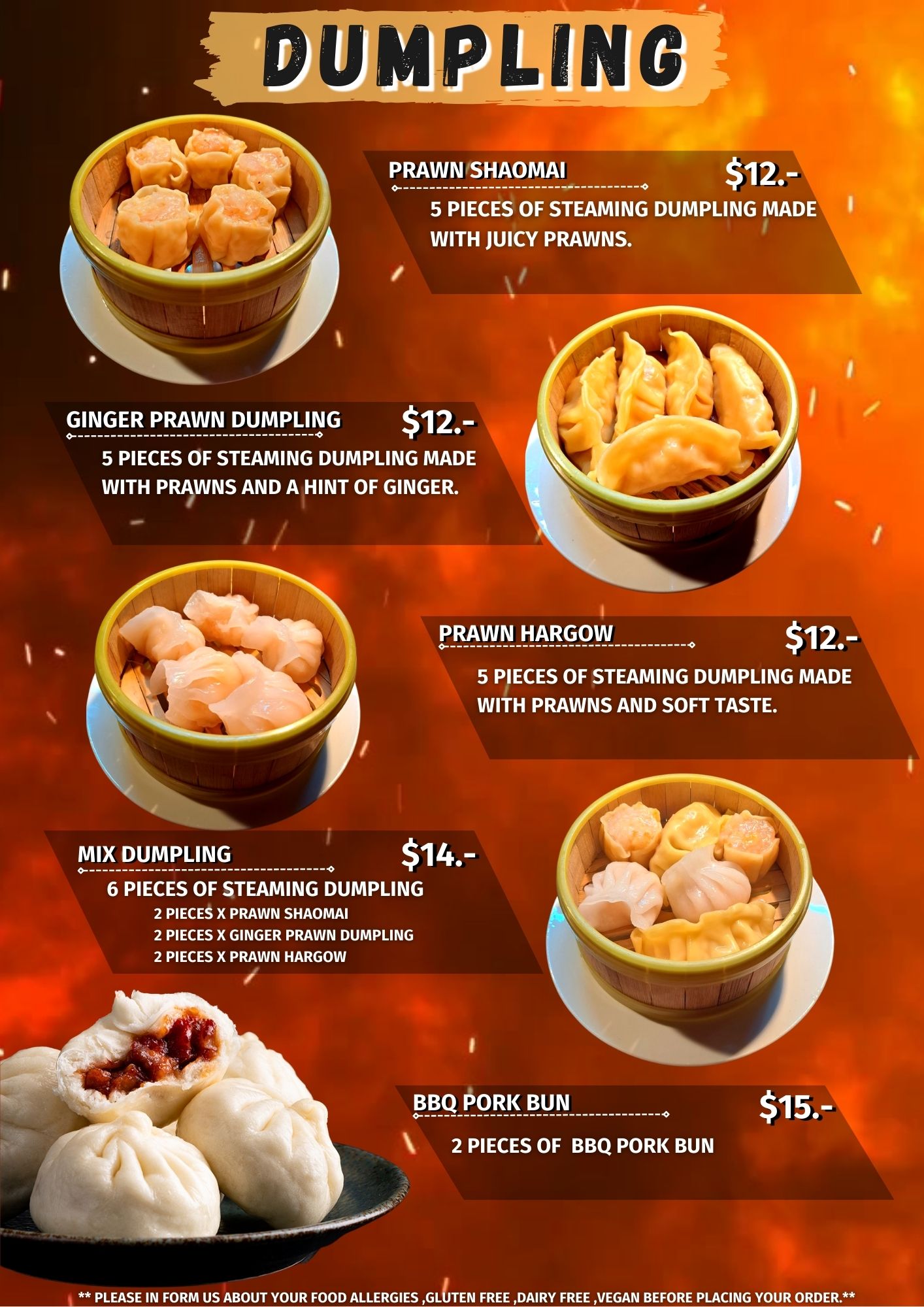 Menu - THAI Trading Rooms Asian Fusion Restaurant
