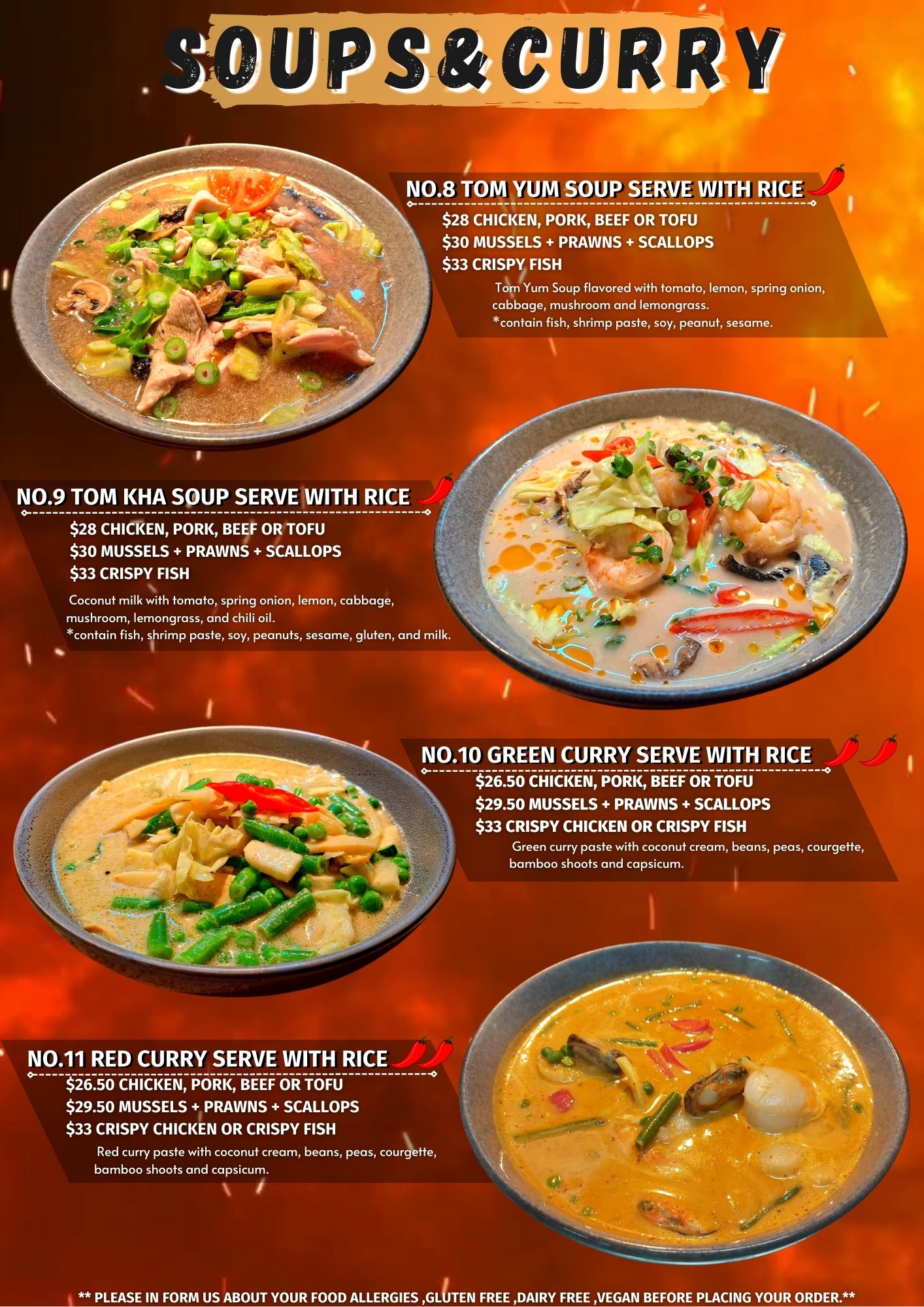 Menu - THAI Trading Rooms Asian Fusion Restaurant